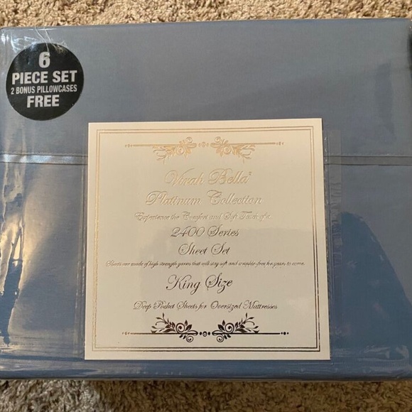 Bedding | Virah Bella Platinum Collection 240 Series King Sheets | Poshmark